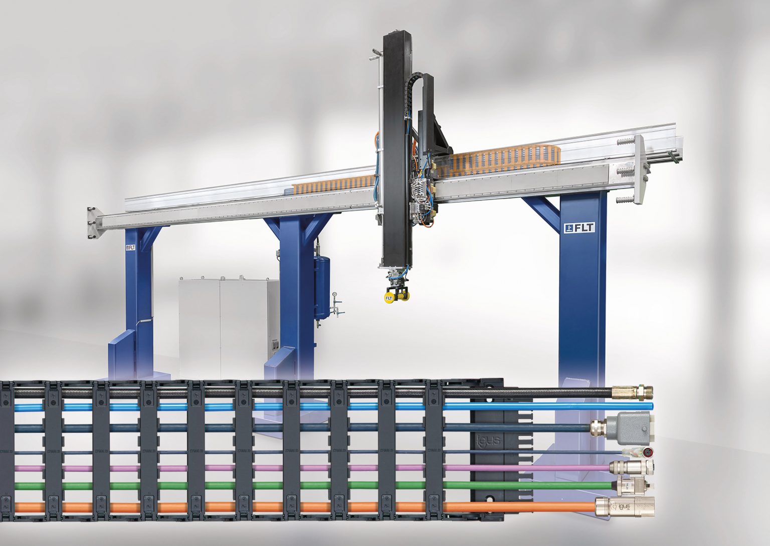 Safety at high speed with the igus e-chain system in a linear motor ...