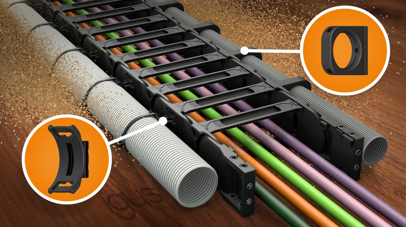 A new way of routing hoses using E4Q e-chains - igus® Press UK